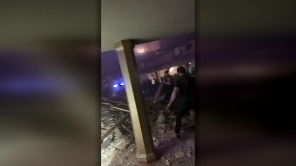 Aftermath of theatre roof collapse in Illinois after tornado hit during ...