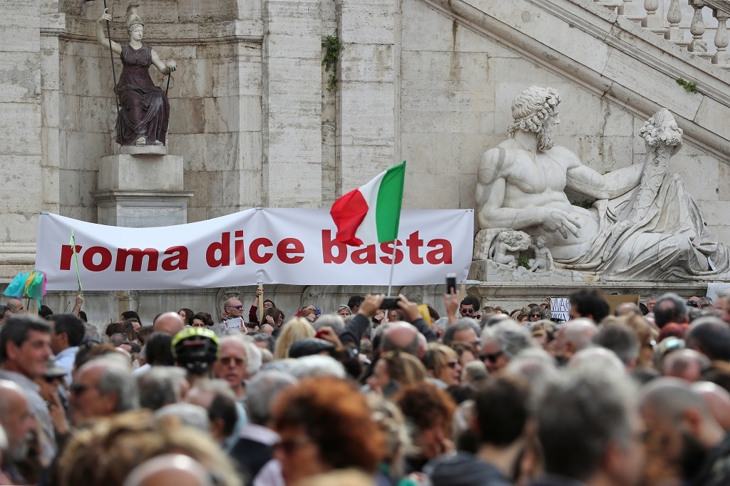 Rome's angry residents take to the streets to protest against the ...