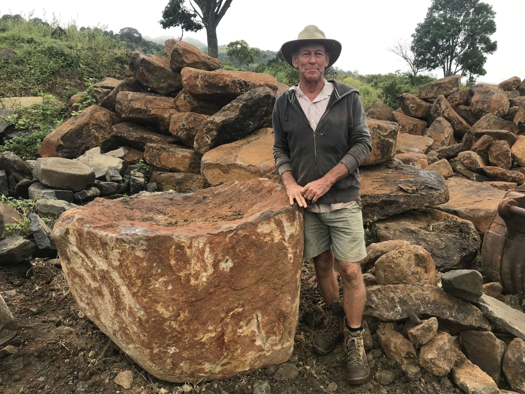 'Rock farmers' digging up ancient, volcanic past for high-end home ...