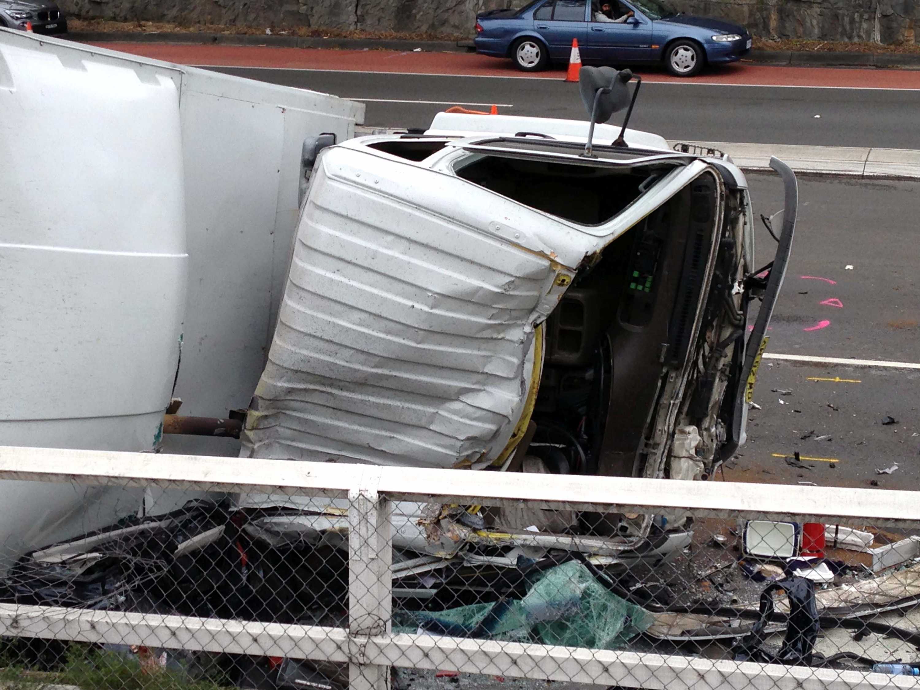Dee Why crash: Two police officers rescued after truck, cars collide on ...