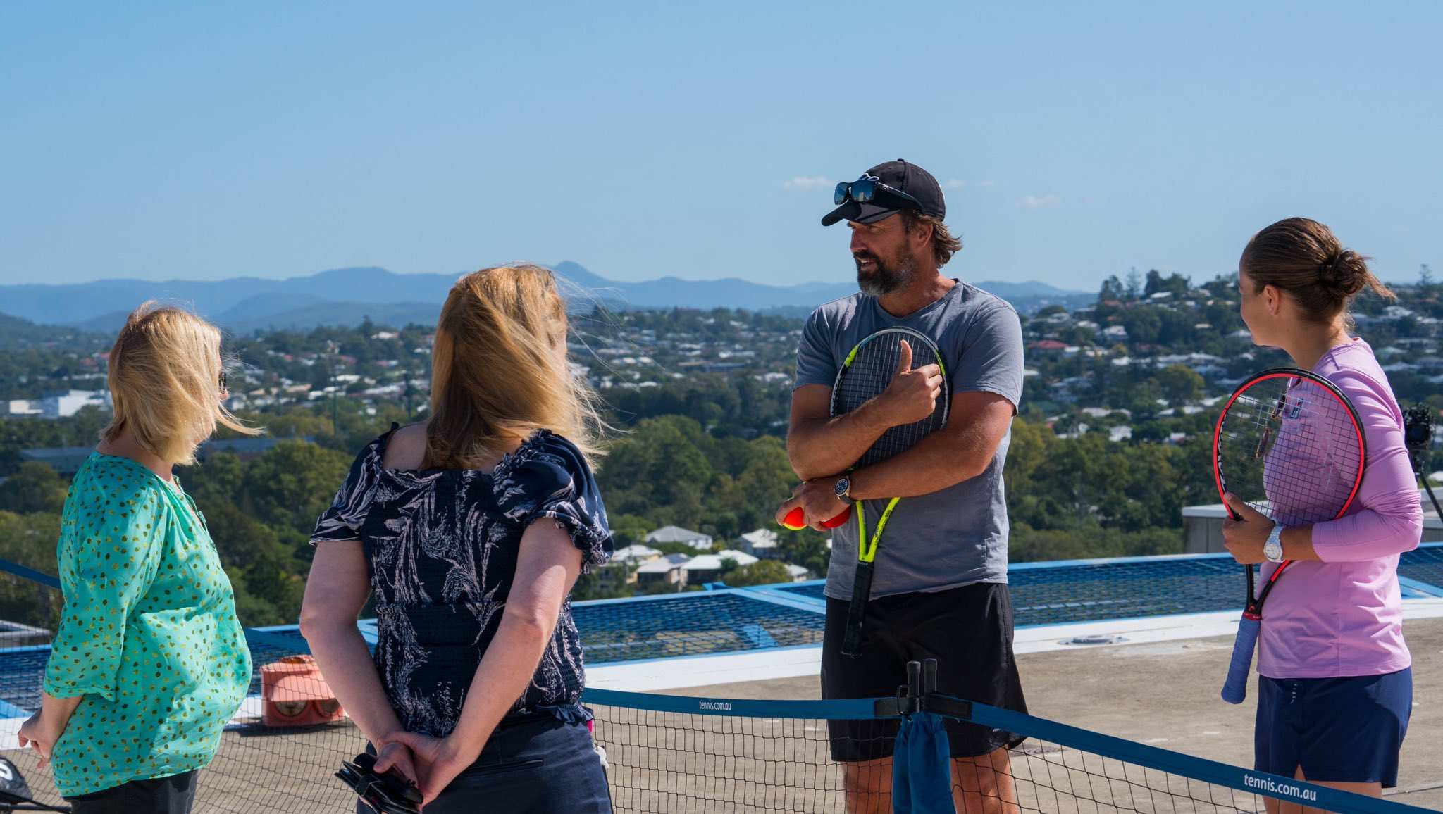 Ash Barty and Pat Rafter thank ace nurses for their service high on a ...