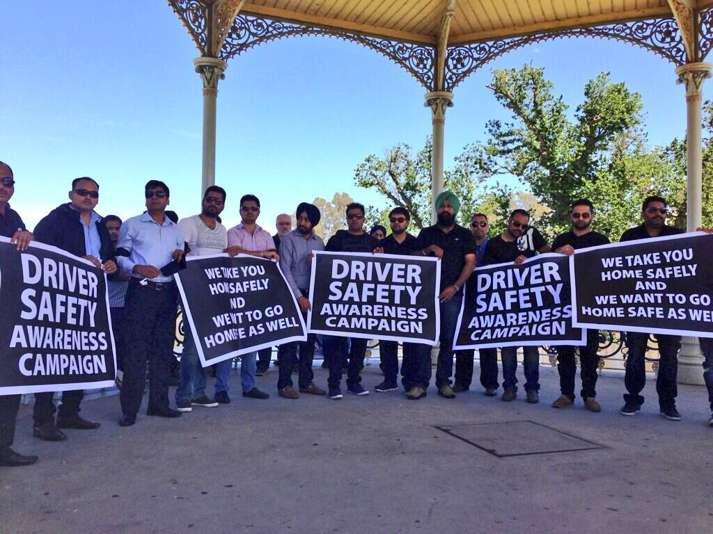 Taxi drivers rally support against violence in Adelaide - ABC News
