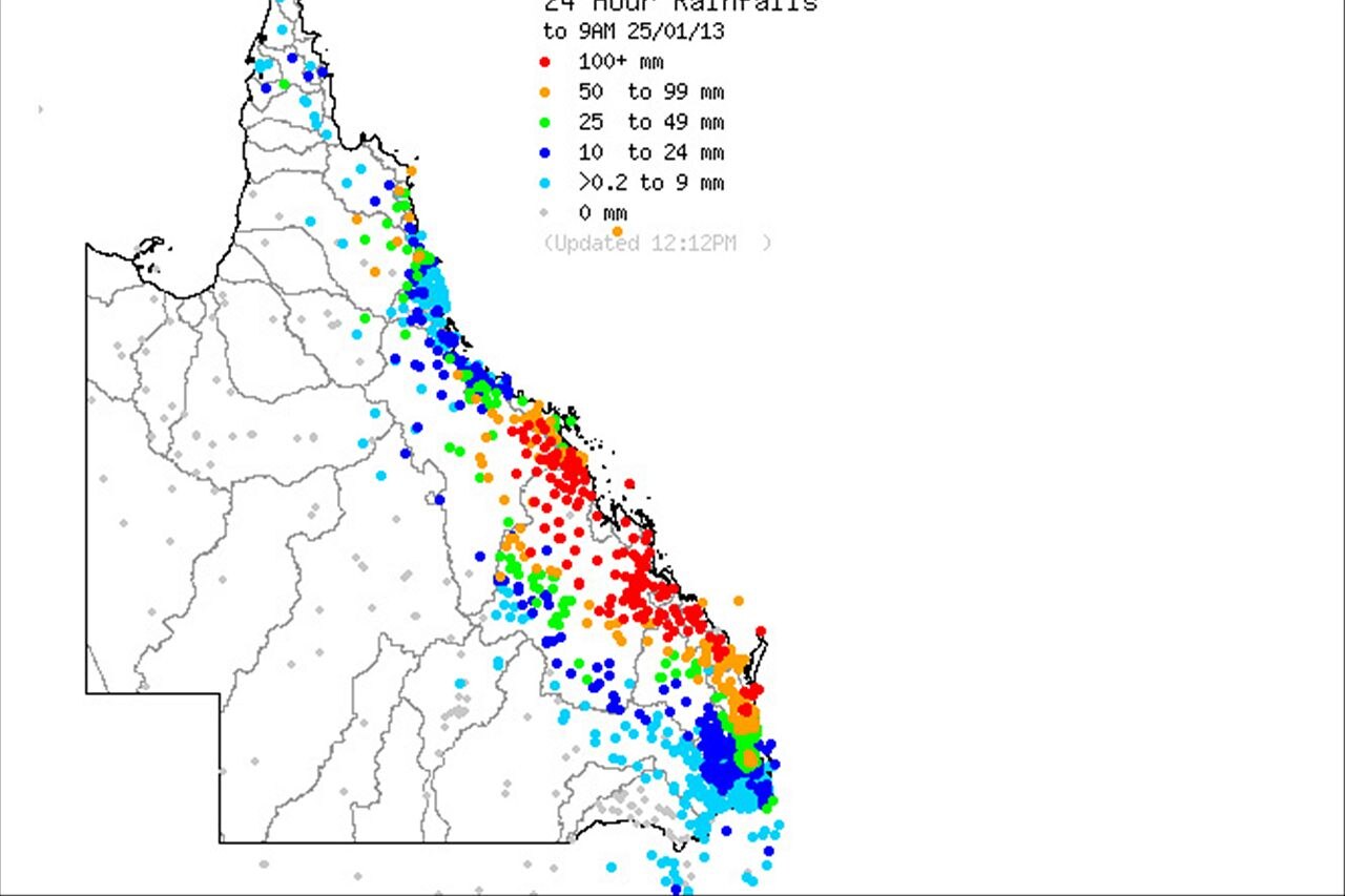 Records tumble as Queensland rain keeps falling - ABC News