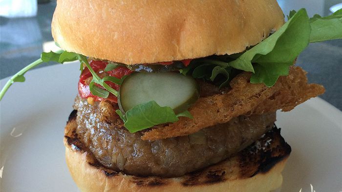 Cheesy Duck Burger - ABC News