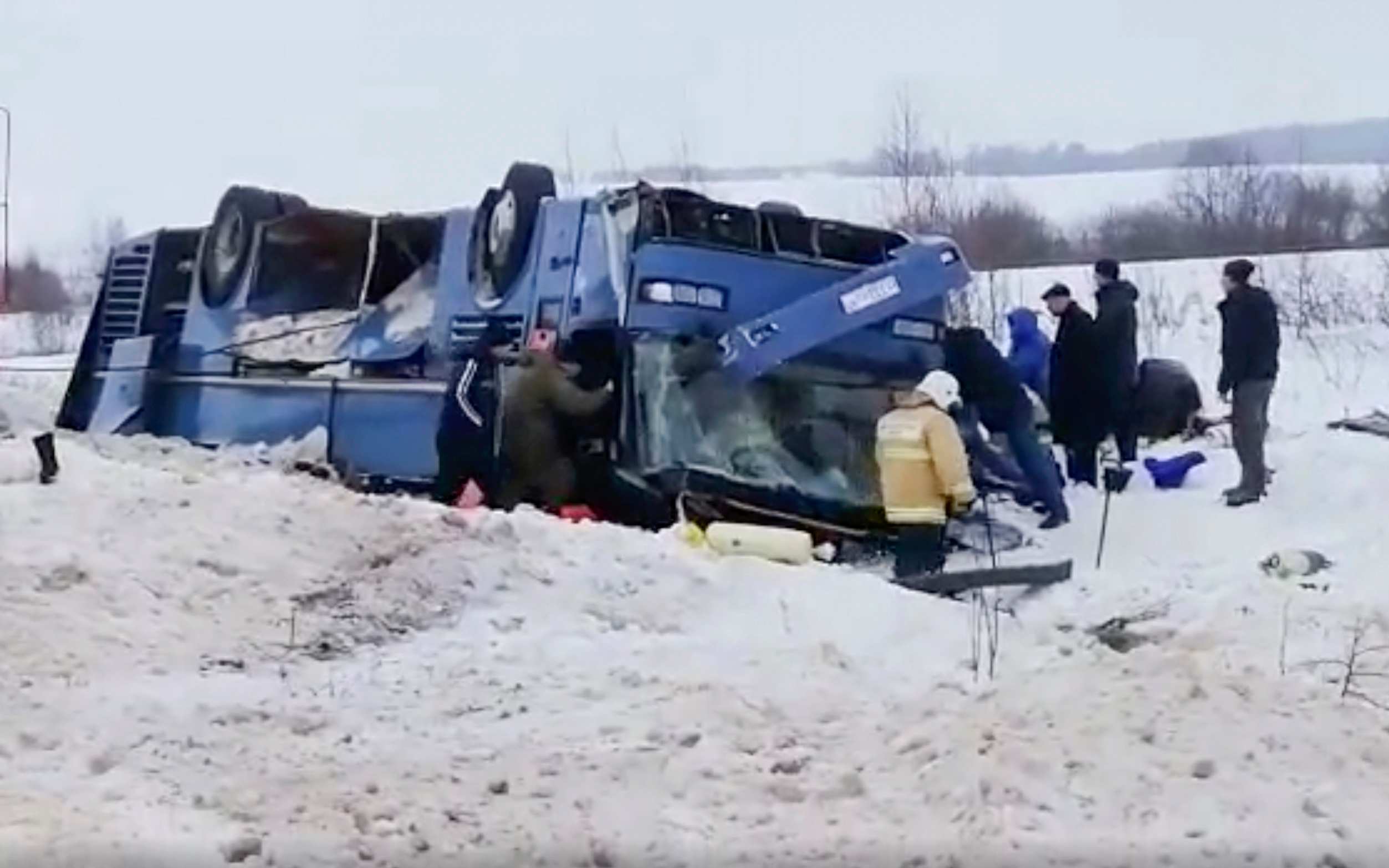 Seven killed, dozens injured in Russian bus crash - ABC News