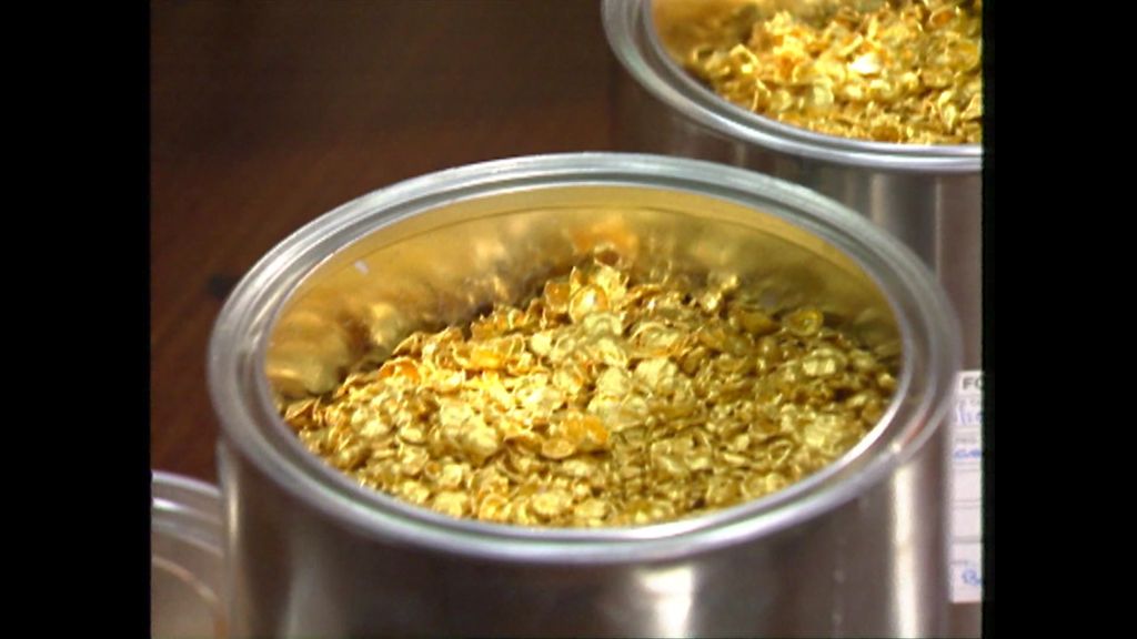 Two containers of pelletised gold was found on the perimeter of the ...