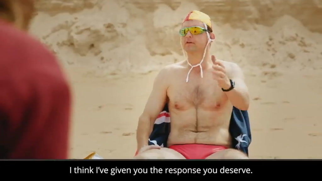 Activist video portrays Tony Abbott as lazy lifesaver - ABC News