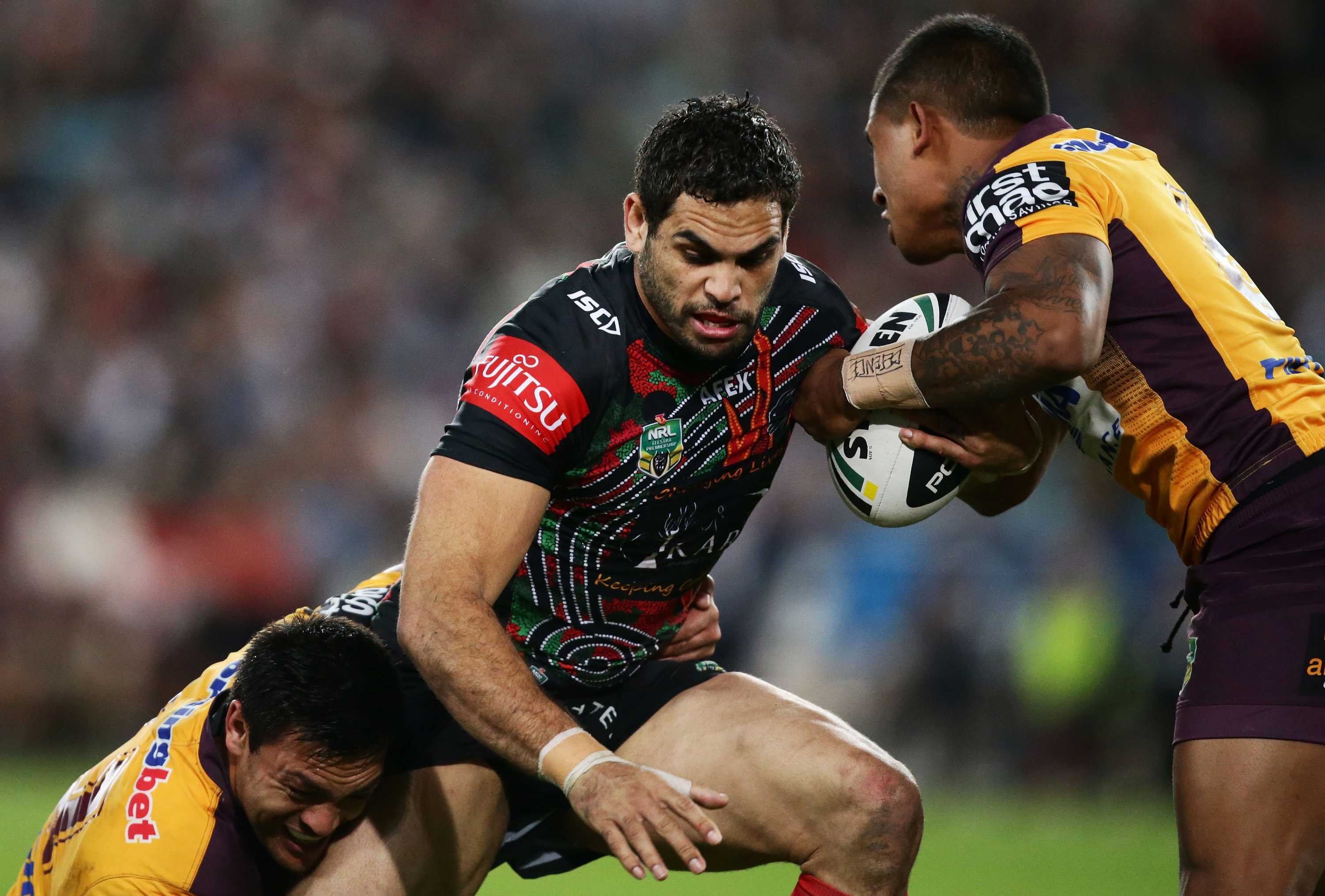 Greg Inglis scores hat-trick of tries as South Sydney Rabbitohs hammer ...