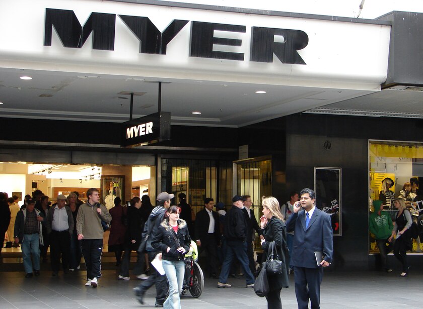 Bad timing: Myer debuts on share market slide - ABC News