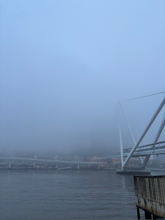 Large parts of Queensland blanketed by fog, causing visibility issues ...