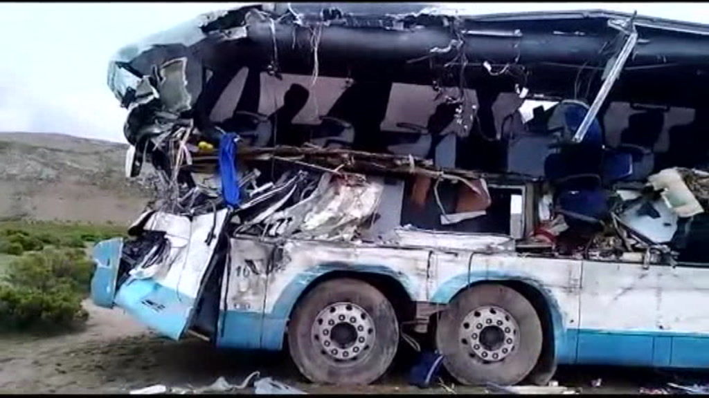 More than 20 killed, dozens injured in bus collision in western Bolivia ...