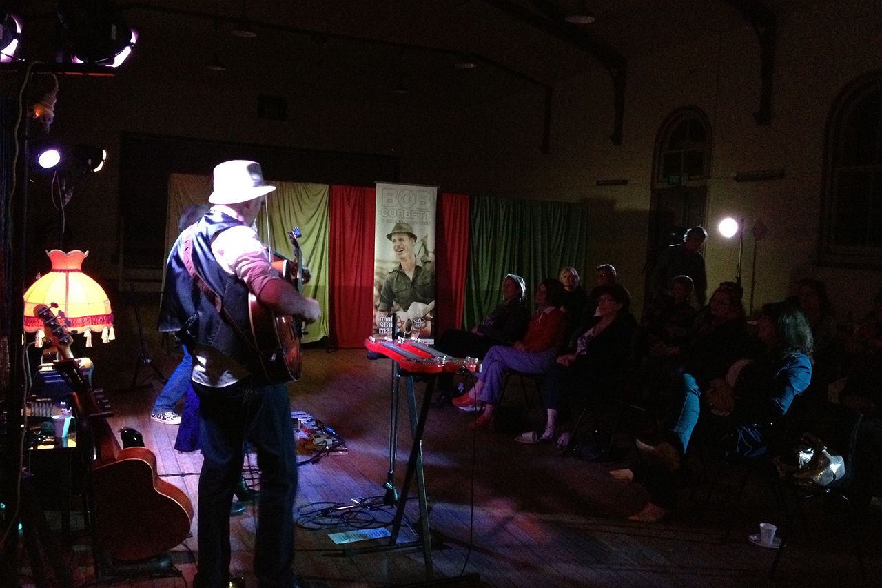 Musician striking a chord in country halls - ABC News