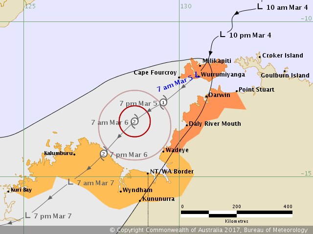 Cyclone Blanche: Darwin spared worst of cyclone as it moves towards WA ...