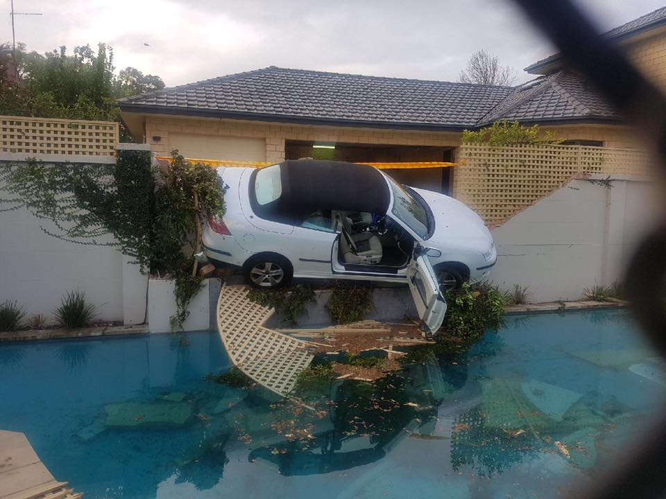 Perth father accidentally reverses into son, crashes car through brick ...