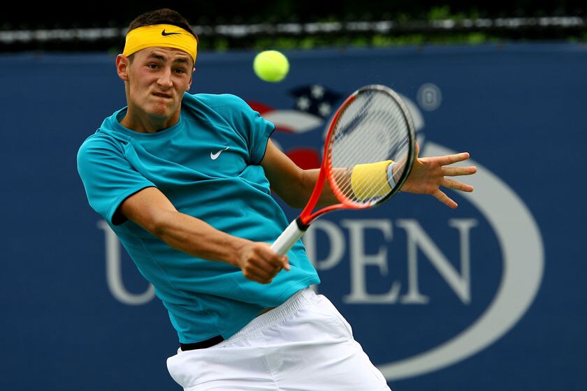 Tomic knocks over Stepanek - ABC News