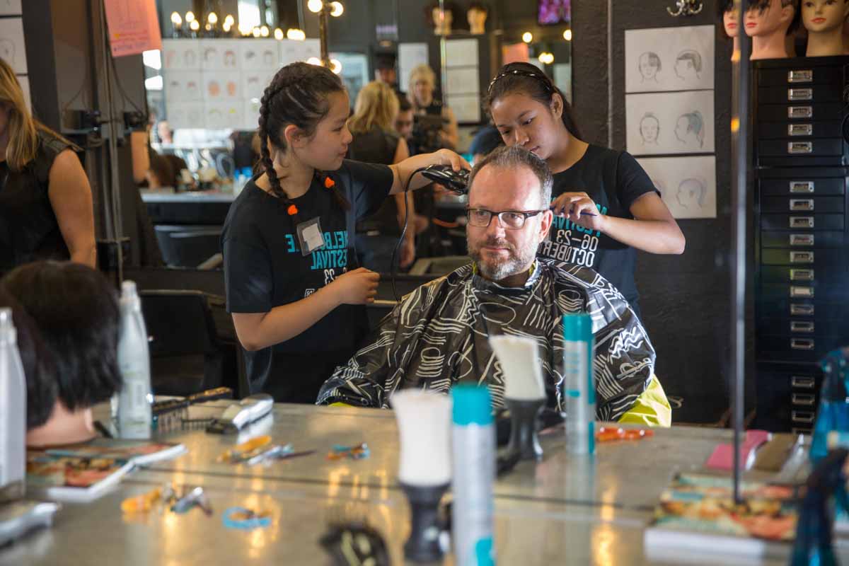 Haircuts by children: school kids learn hairdressing as part of ...