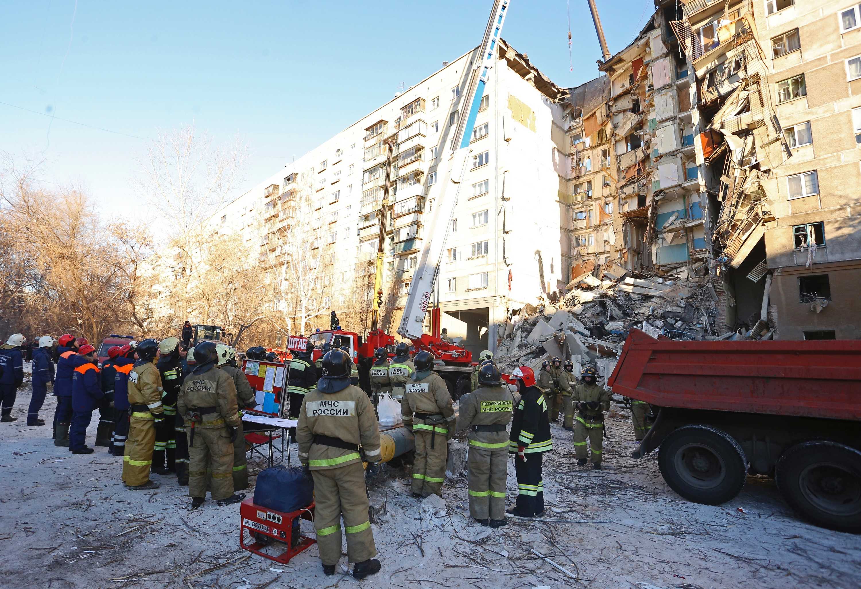 Rescuers scour rubble after Russian tower blast kills at least three ...