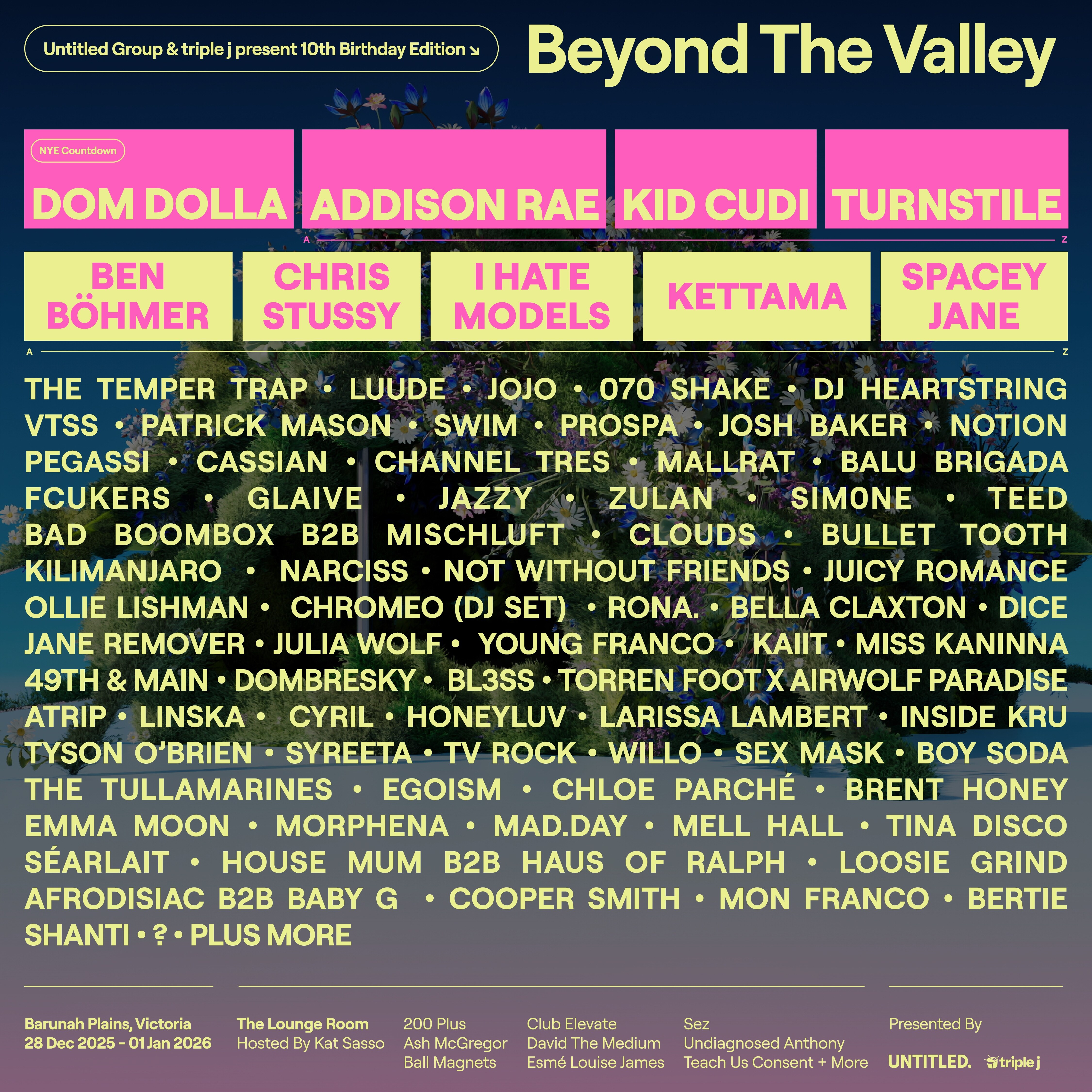 Beyond The Valley leads 10th birthday bash with Dom Dolla, Addison Rae, Kid Cudi, Turnstile ...