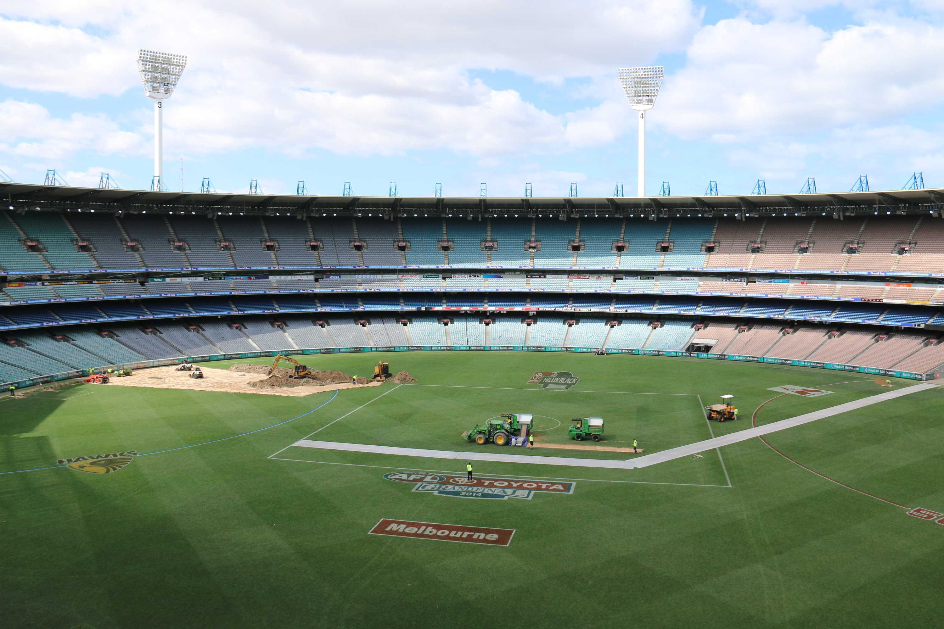 MCG's hallowed turf gets full makeover for first time in eight years ...