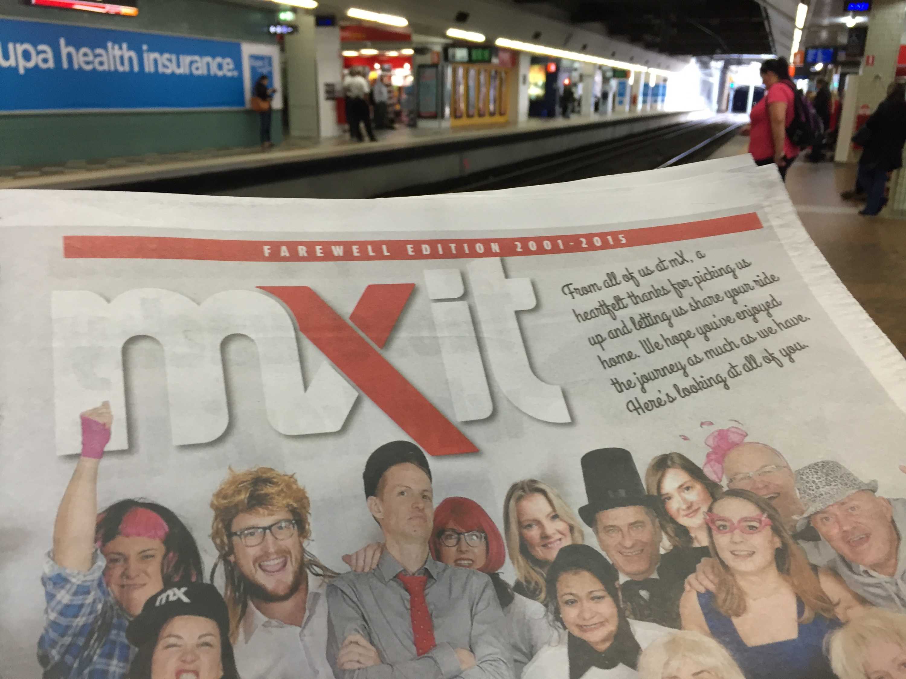 Commuter newspaper mX bids farewell with final editions in Brisbane ...