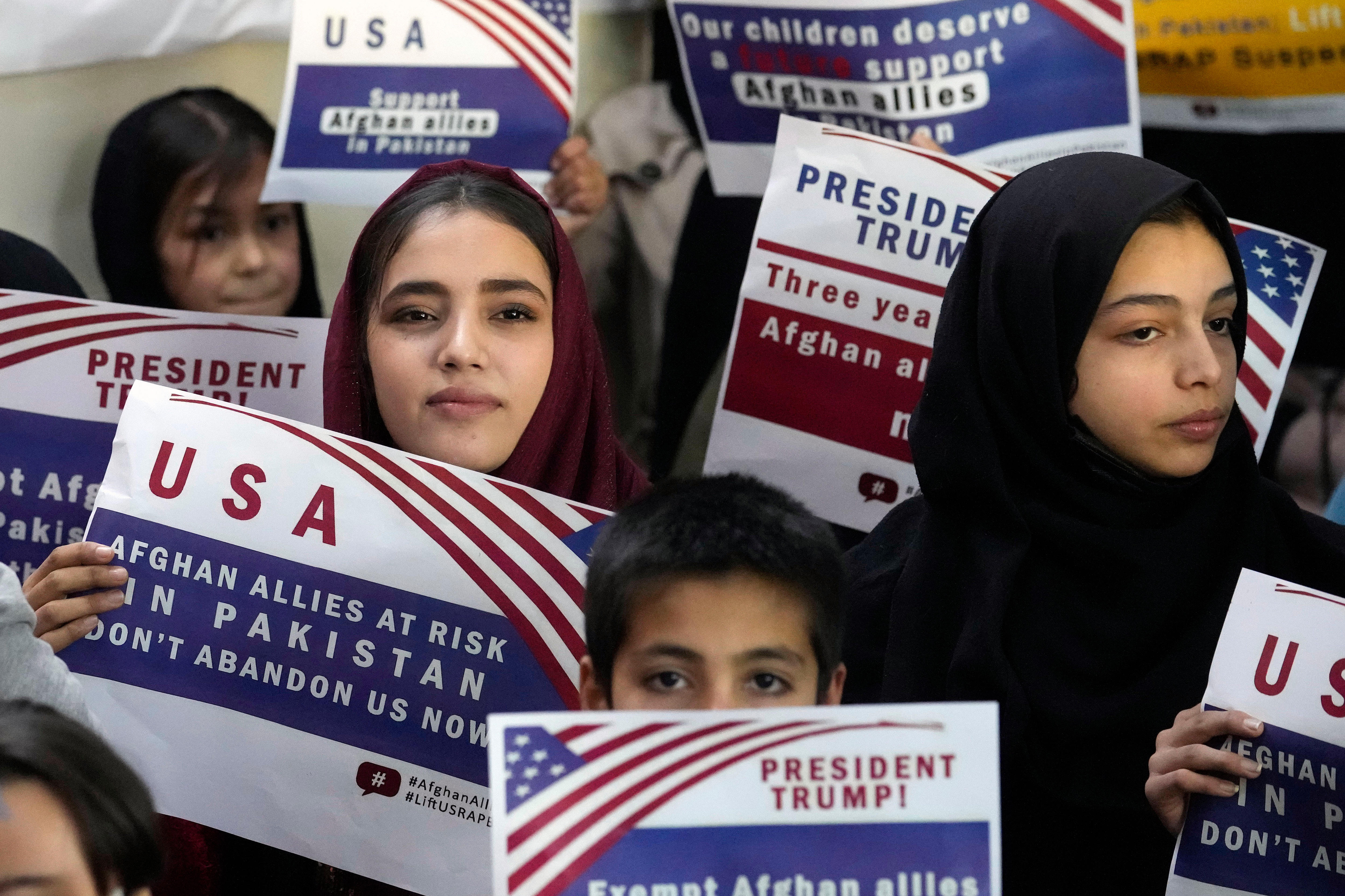 Trump's executive order delivers 'death sentence' to Afghan refugees hoping to resettle in US ...