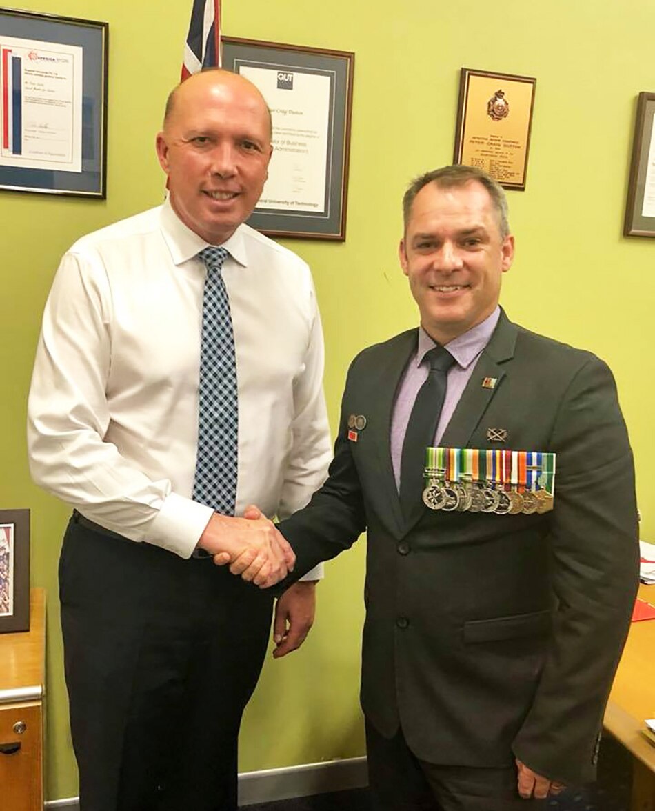 Peter Dutton meets retired soldier, but still no go on humanitarian ...