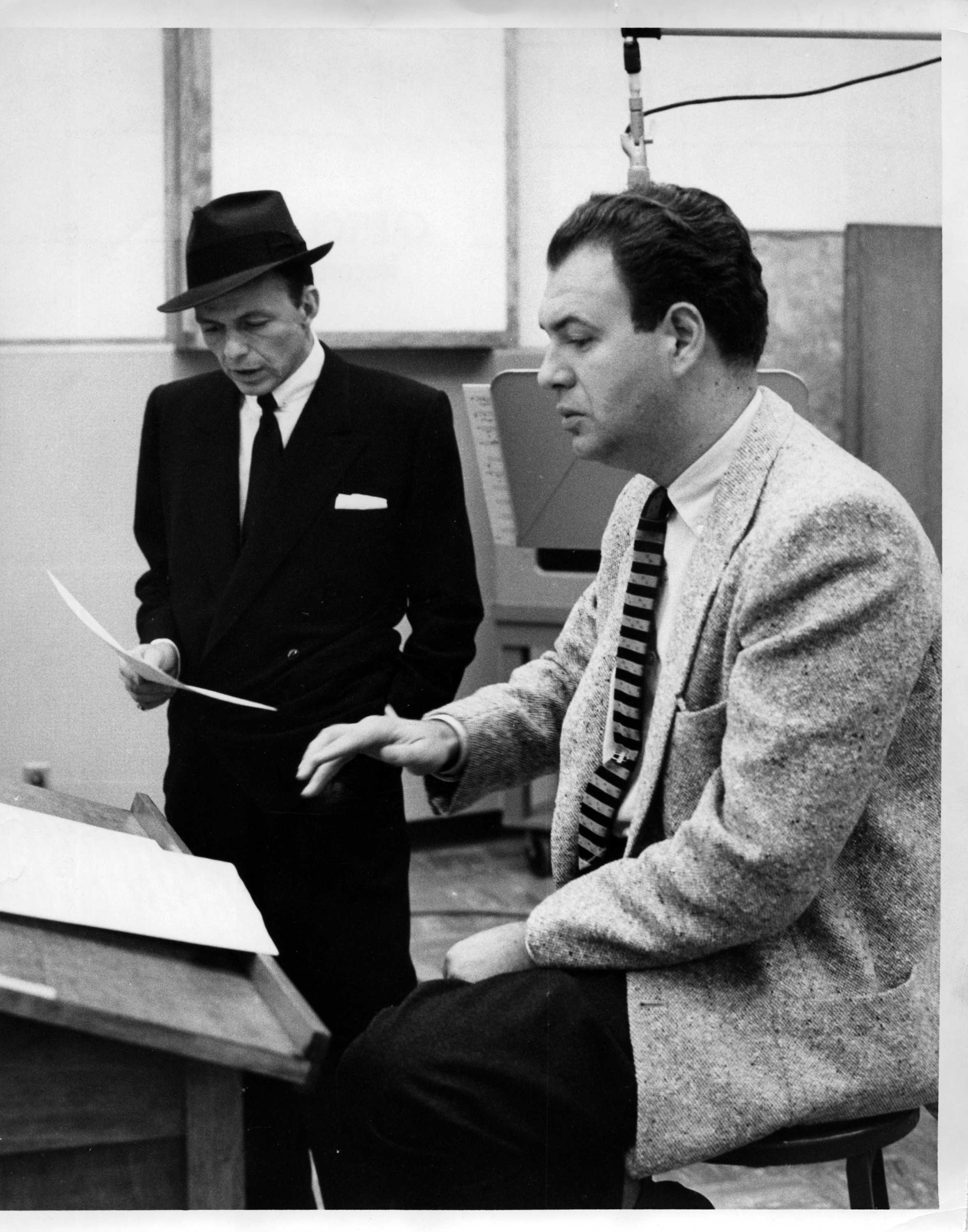 Arranger and conductor Nelson Riddle and slide guitarist Ellen ...