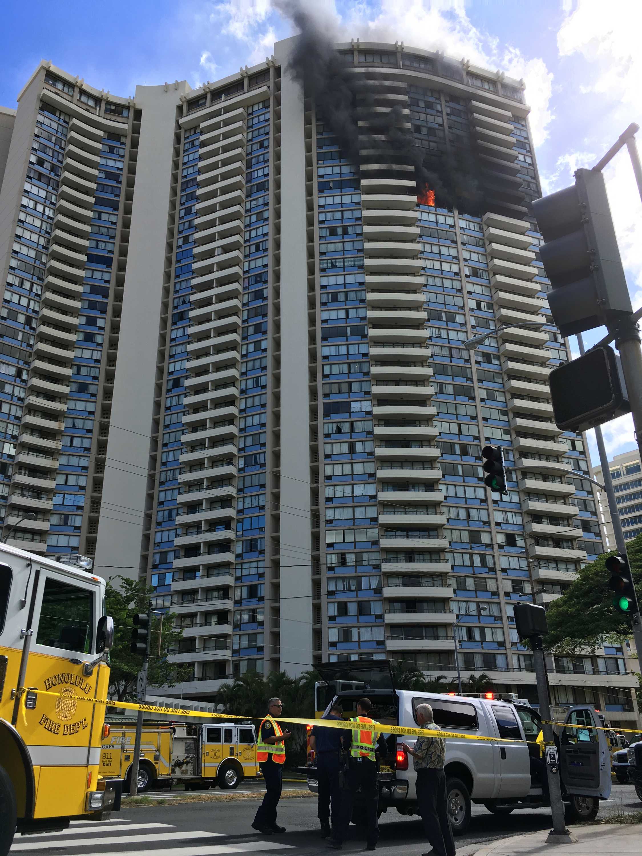 Honolulu apartment tower fire kills at least three as firefighters ...