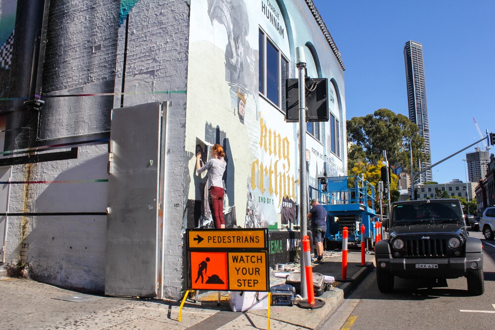 Hand-painted wall in Fortitude Valley changed every few weeks to revive ...
