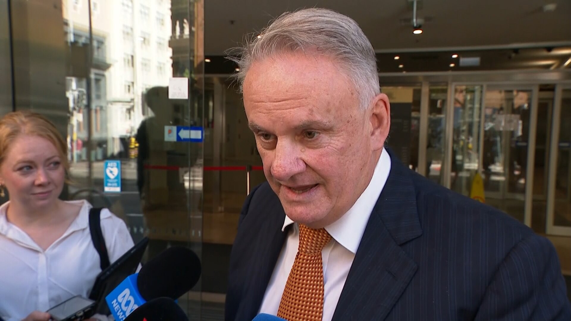Mark Latham's outburst outside court, as ex-partner pleads not guilty ...