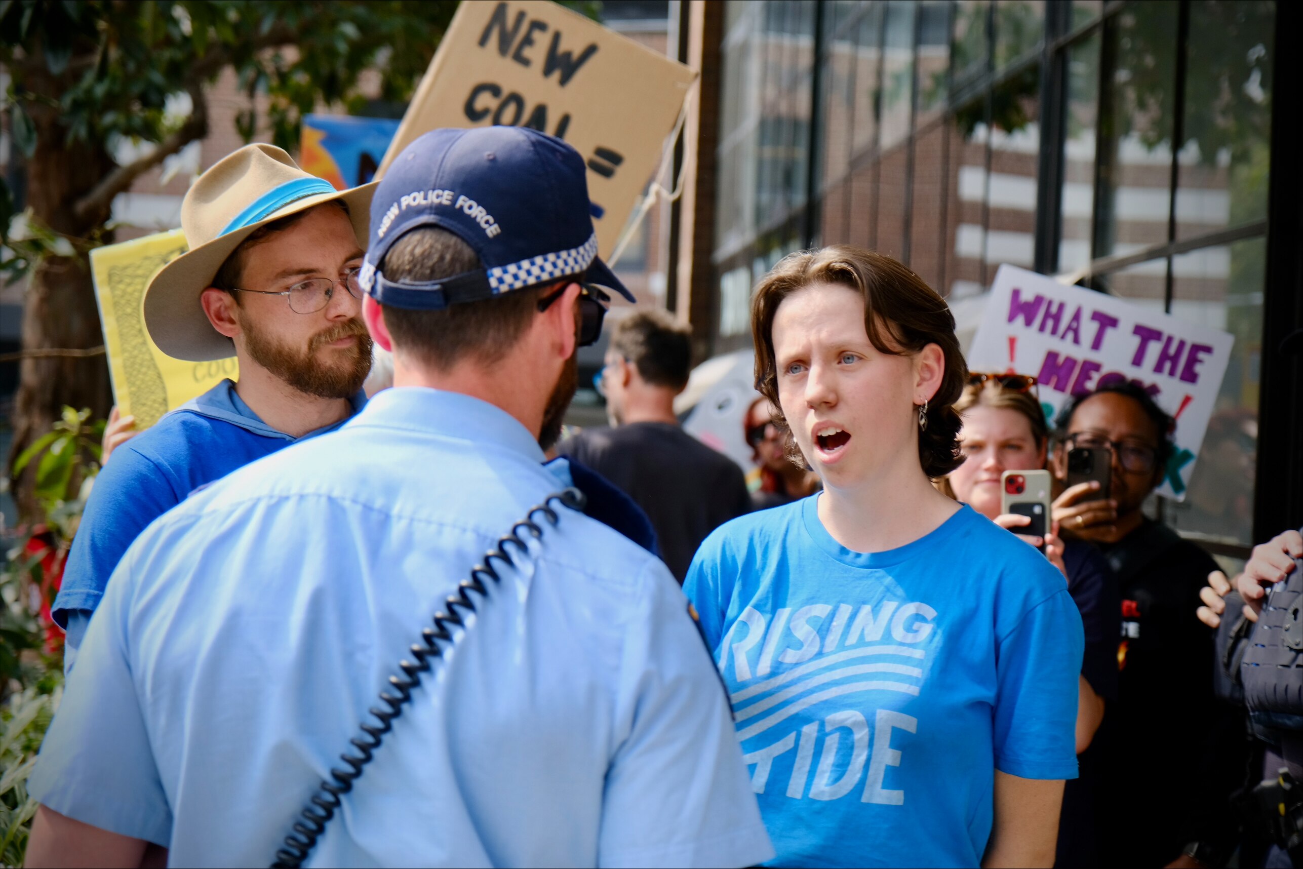 Rising Tide environmental activists stop coal train near Newcastle to ...