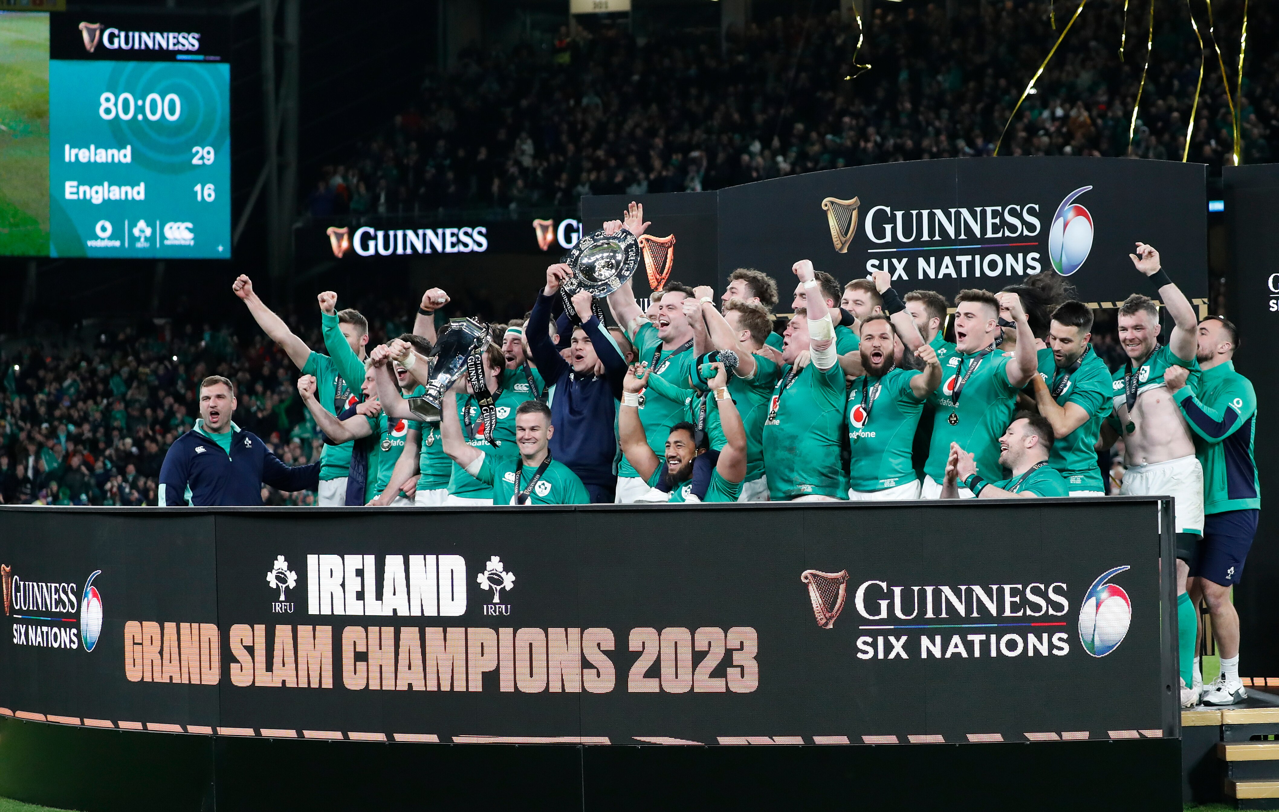 Ireland adds Grand Slam to Six Nations rugby union title with 29-16 win ...