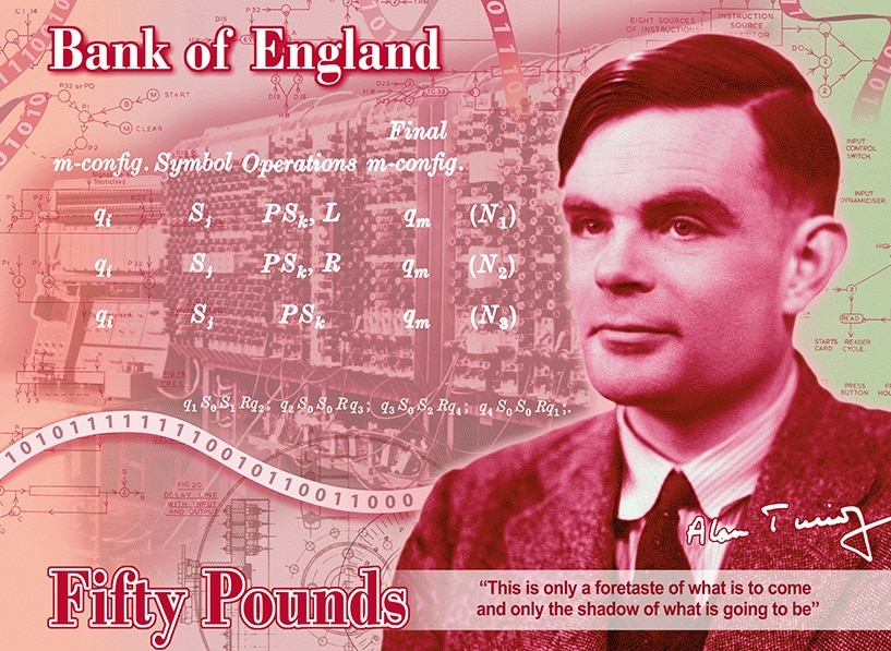 Alan Turing, famous WWII codebreaker, to appear on Bank of England's 50 ...
