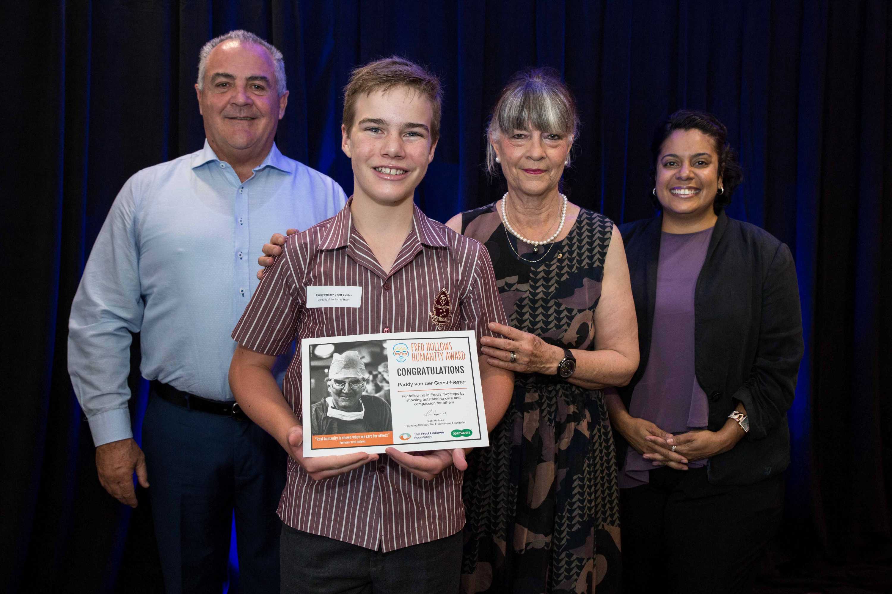 Alice Springs student wins Fred Hollows humanitarian award - ABC listen