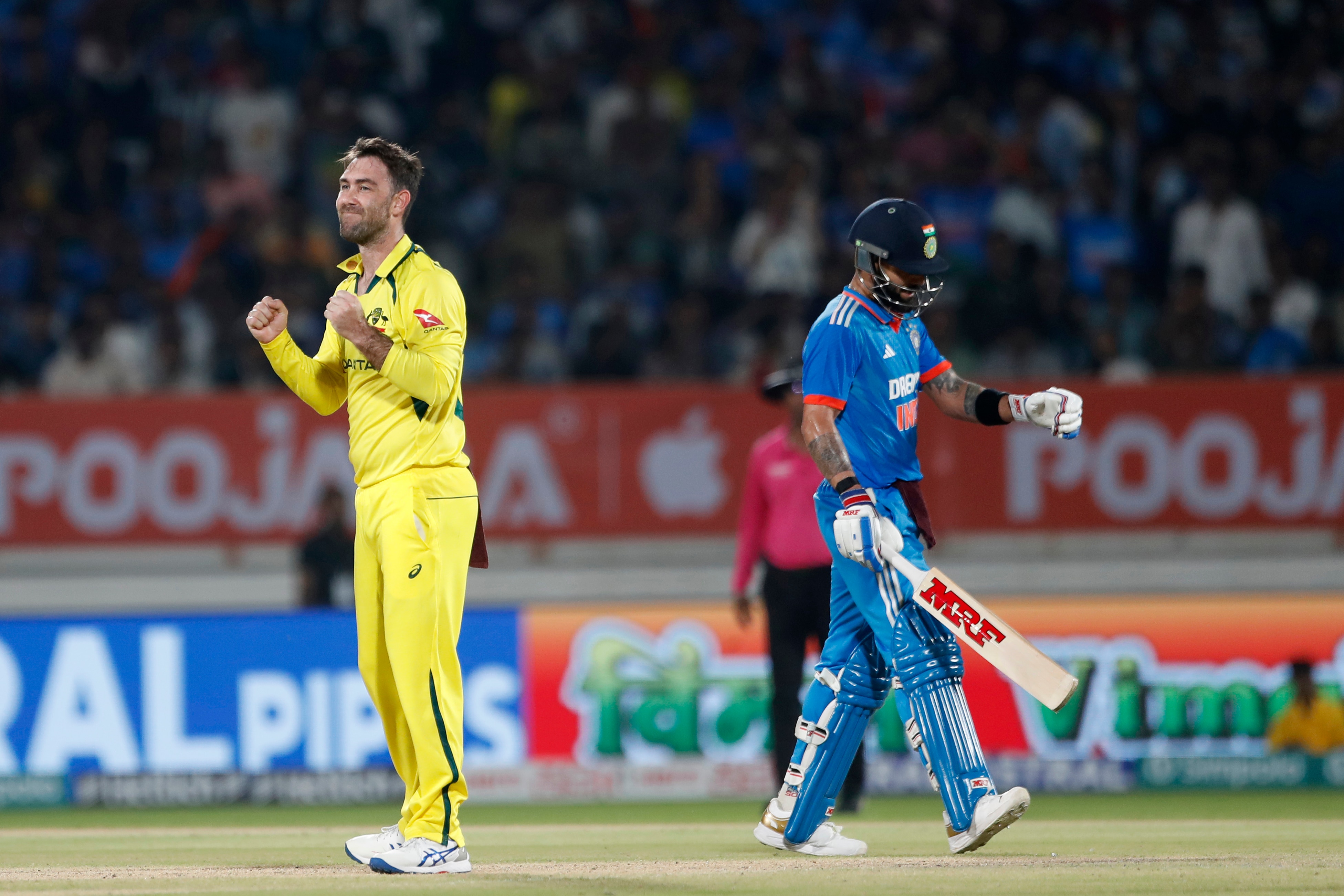 Glenn Maxwell spins Australia to ODI victory over India as Mitch Marsh ...