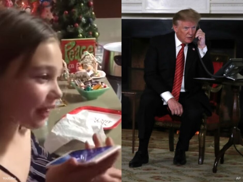 Donald Trump's Christmas chat with seven-year-old doesn't stop her ...