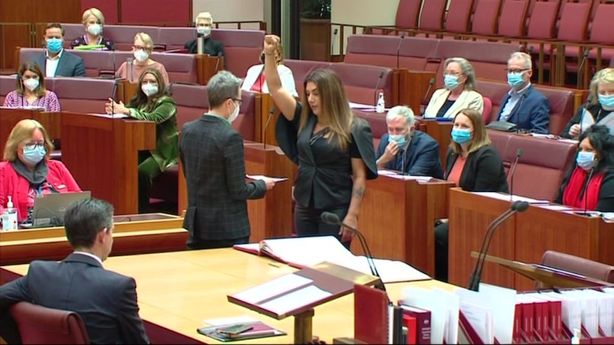 Senator Lidia Thorpe being sworn in to Parliament - ABC News Senator Lidia Thorpe being sworn in to Parliament - ABC News