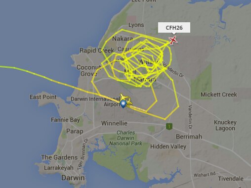 Landing gear fault forces CareFlight plane to circle above Darwin - ABC ...