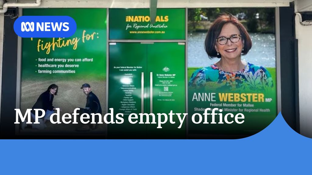 Dr Anne Webster has paid for a Horsham shopfront window display - ABC News