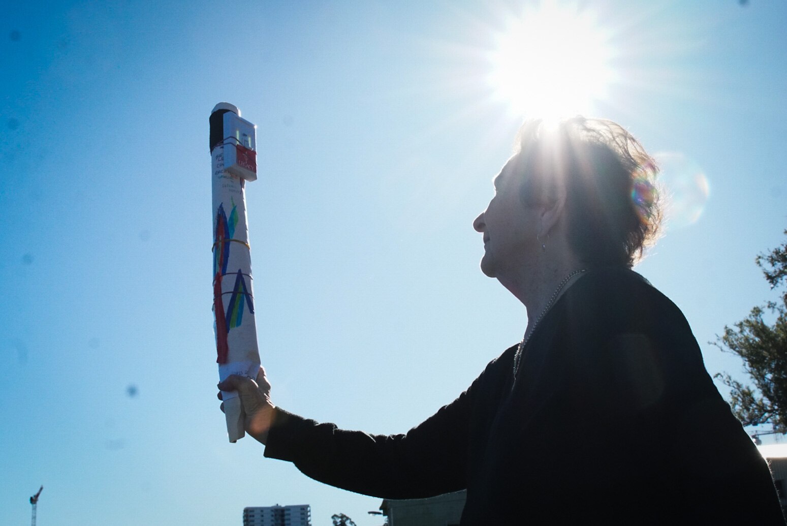 Patty trains daily for the Legacy centenary torch relay with makeshift ...