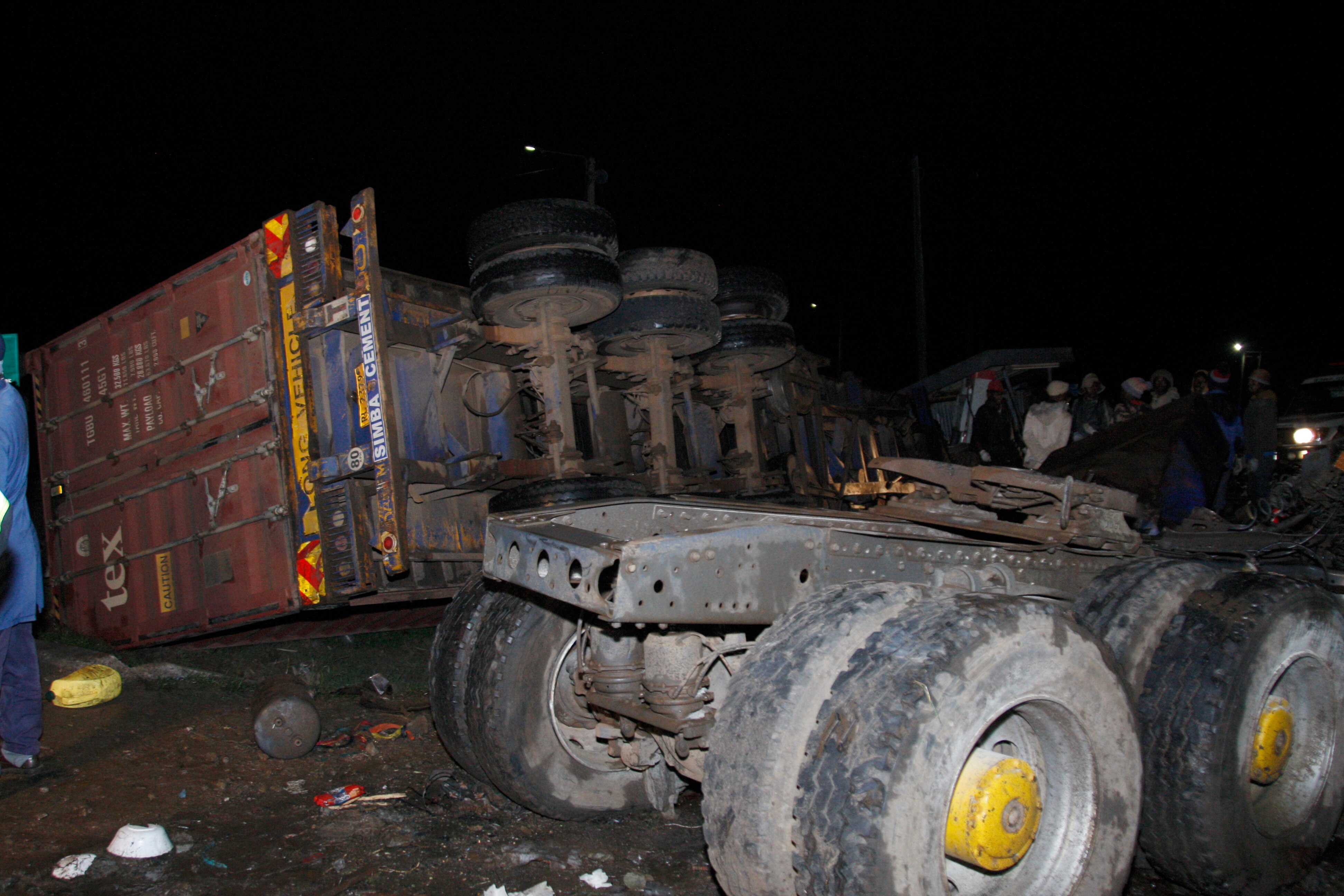 Truck carrying shipping container hits crowd, killing 52 in Kenya - ABC ...