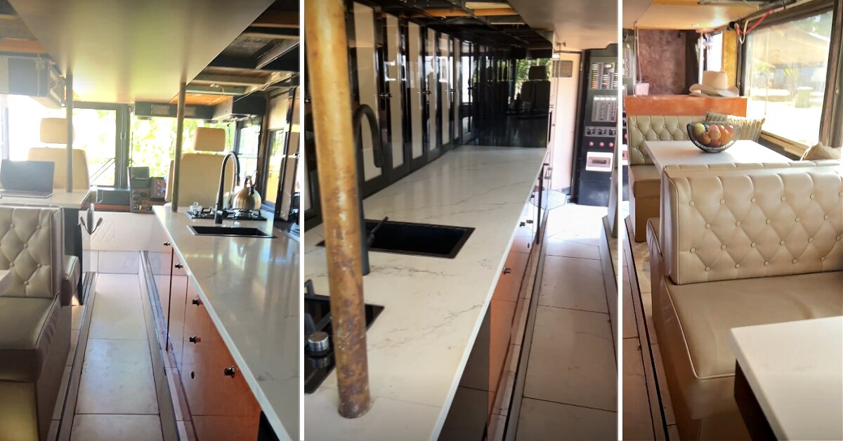 Fully refurbished double-decker bus is luxury on wheels for touring ...