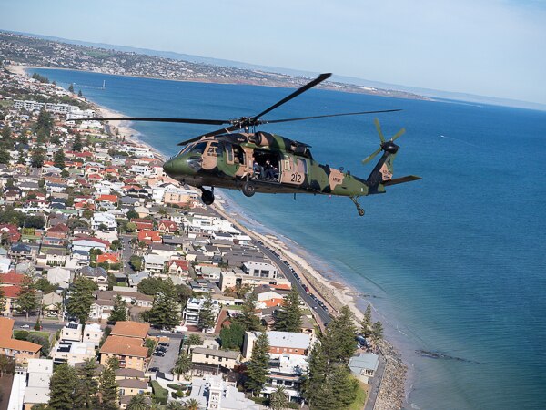 Army Black Hawk choppers fill Adelaide skyline for counter-terrorism ...