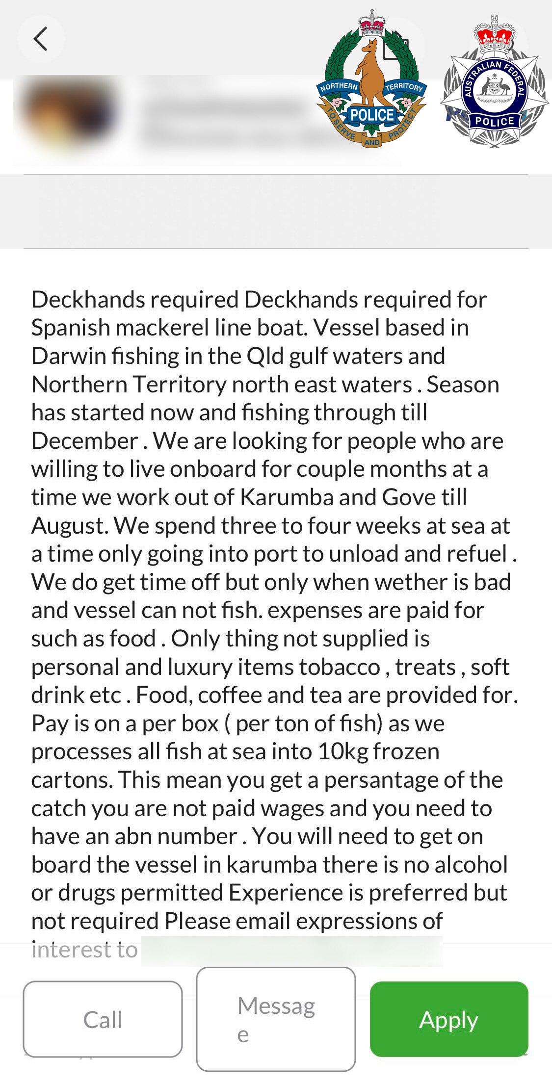Darwin fisherman Daniel Schoolmeester charged after allegedly holding ...