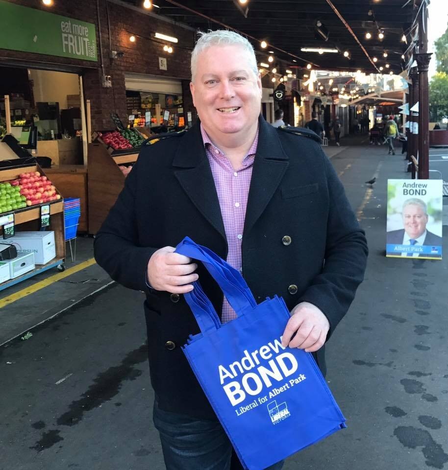 Liberal candidate for Albert Park Andrew Bond says Matthew Guy was ...