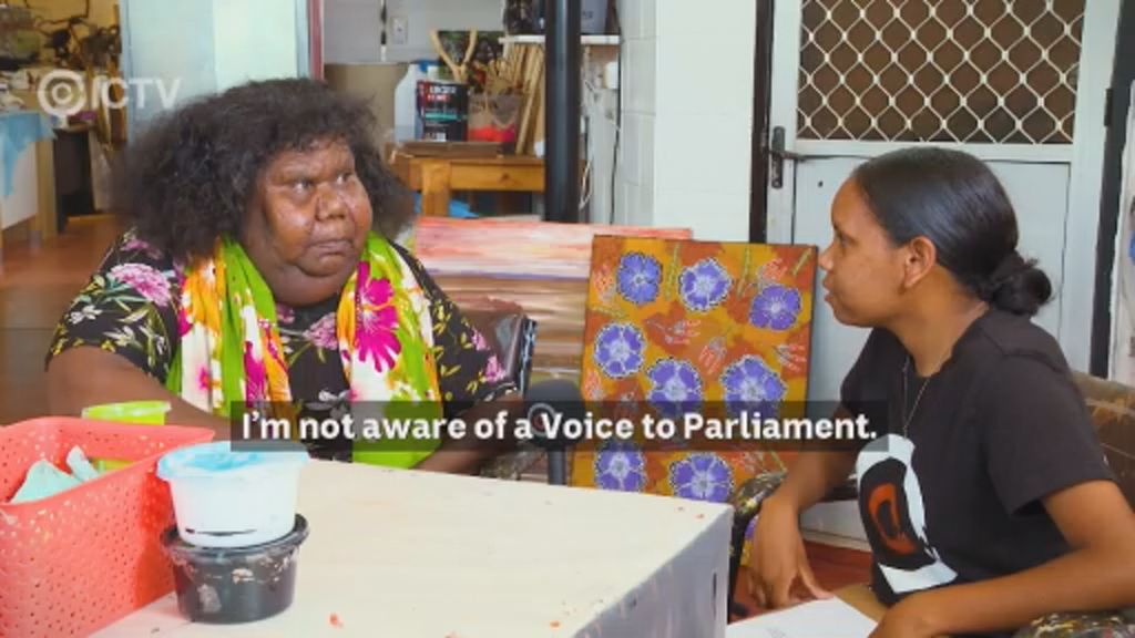 ICTV reporters, including Damien Williams, conducting vox pops in ...