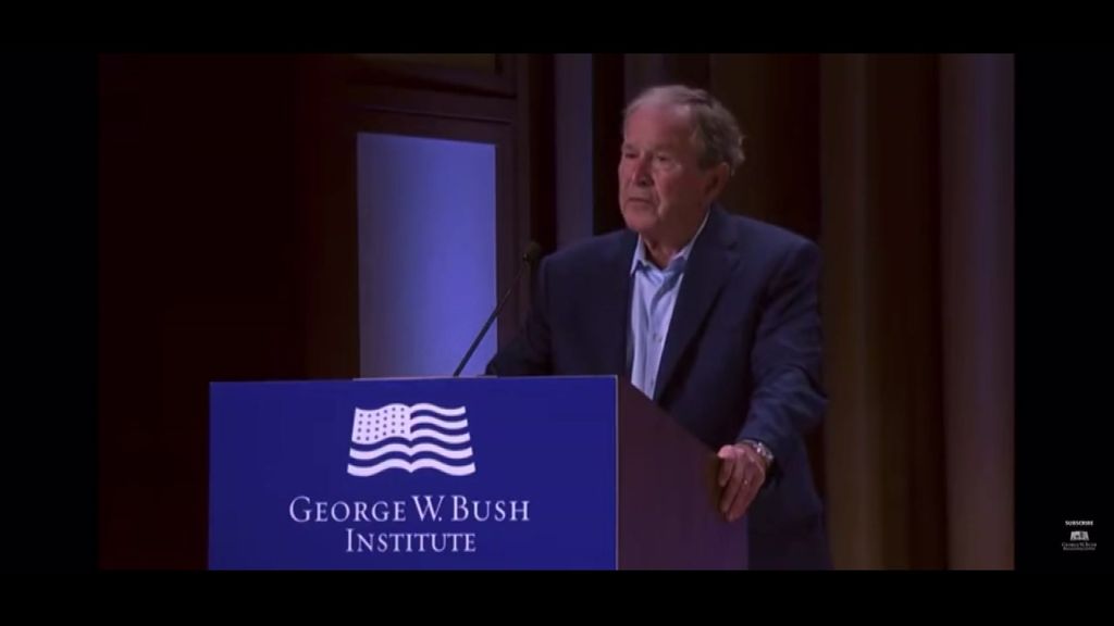 George W. Bush laughs off Iraq war slip-up - ABC News
