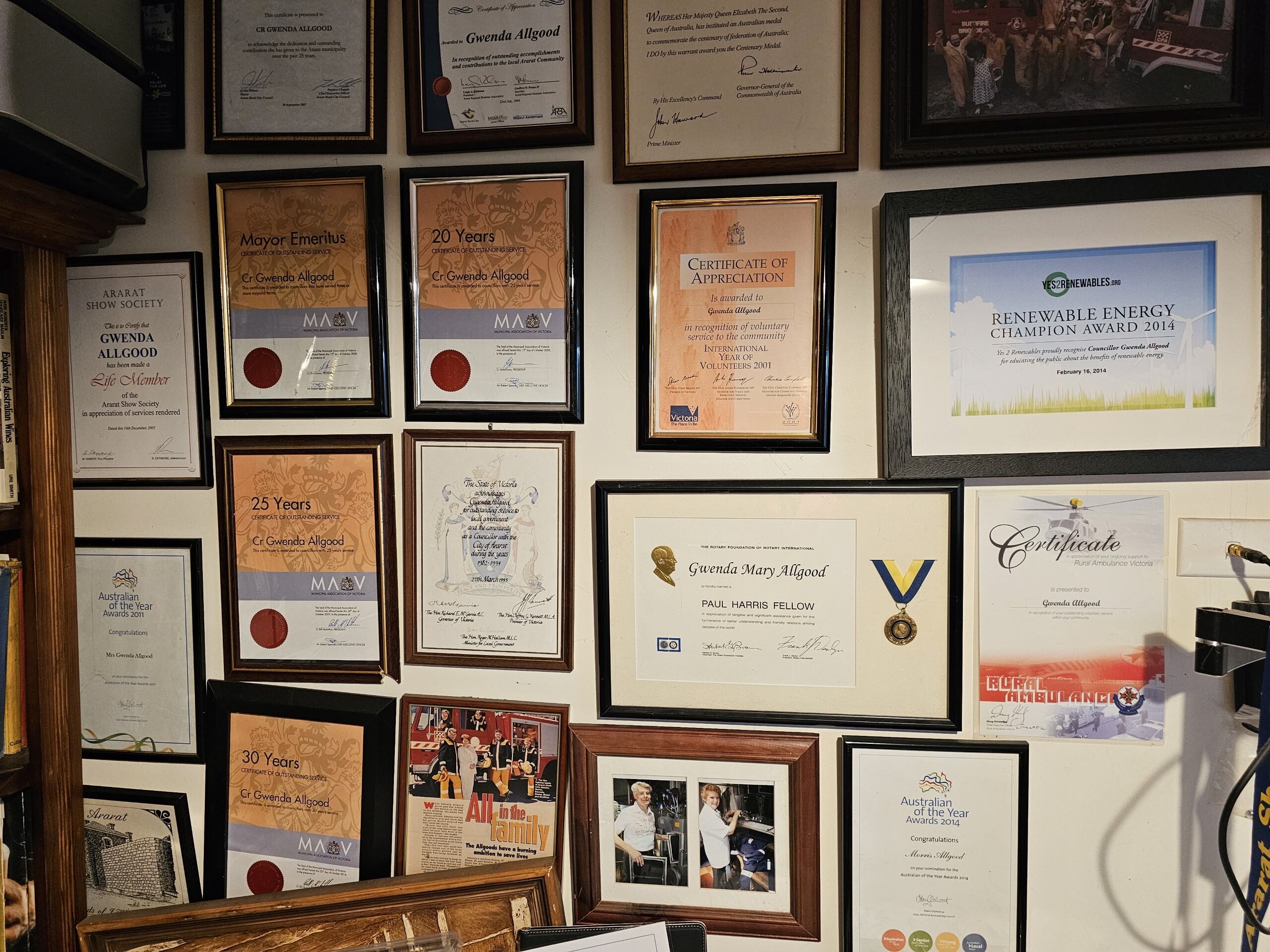 Gwenda Allgood retires as longest serving female councillor in Victoria ...