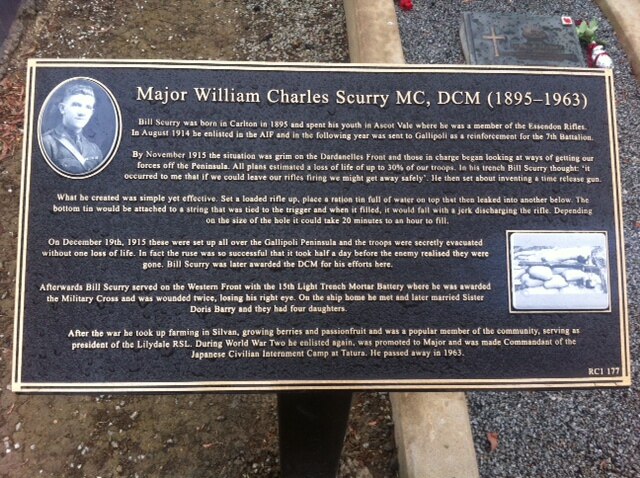 WWI anniversary: Soldier William Scurry honoured for devising drip ...