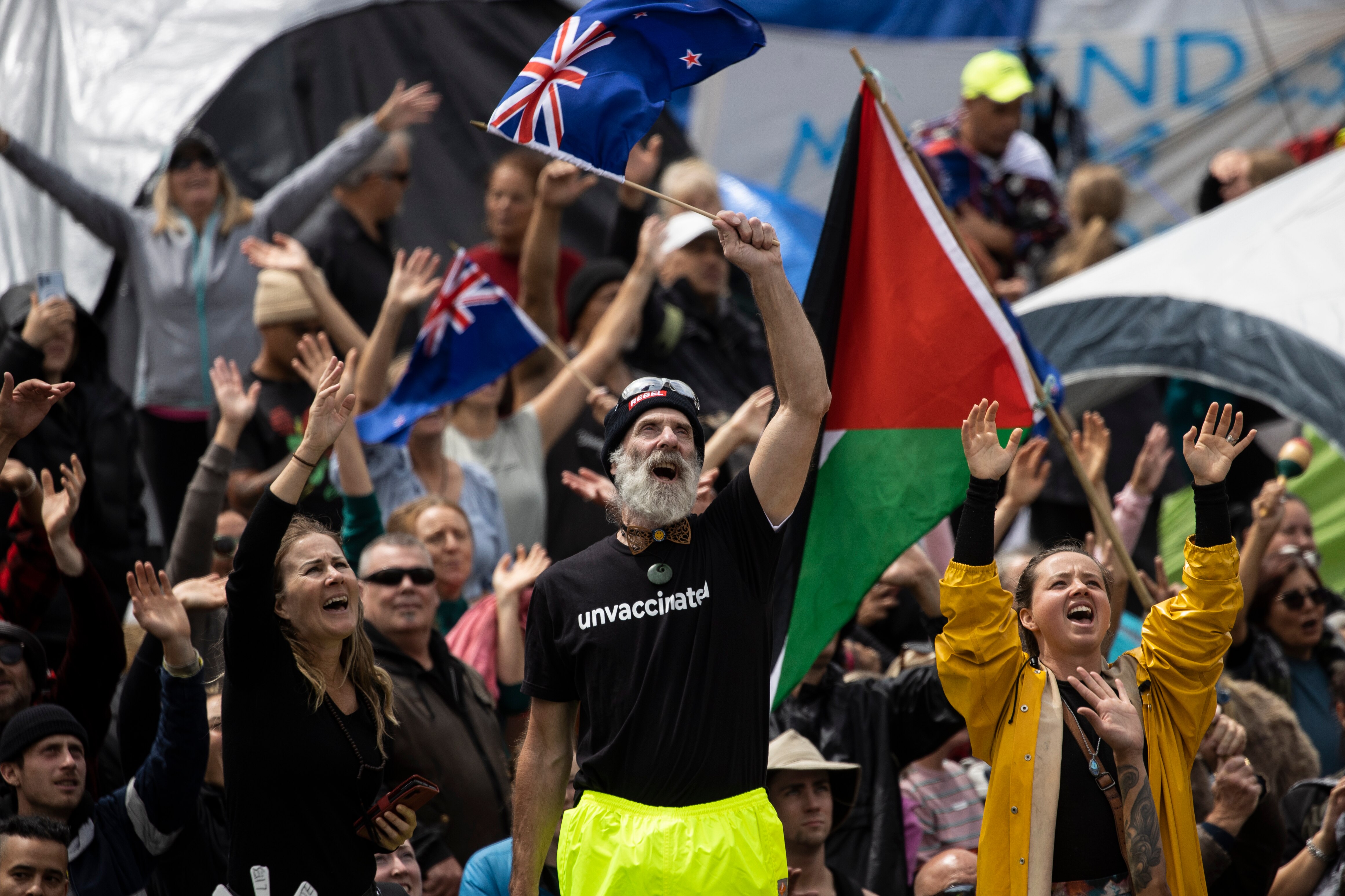 New Zealand Prime Minister Jacinda Ardern says protesters using ...